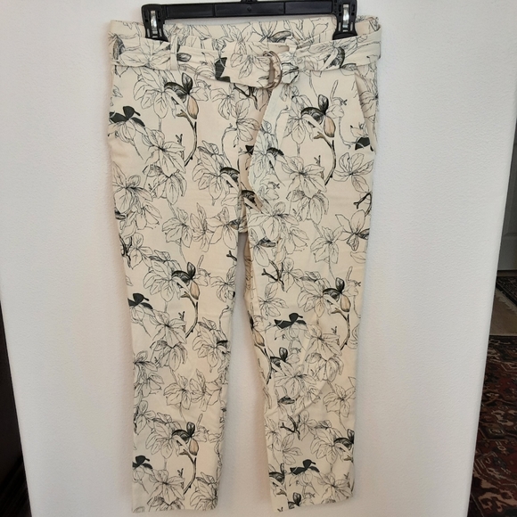 Jules & Leopold | Pants & Jumpsuits | Jules Leopold Beige Floral Pants ...